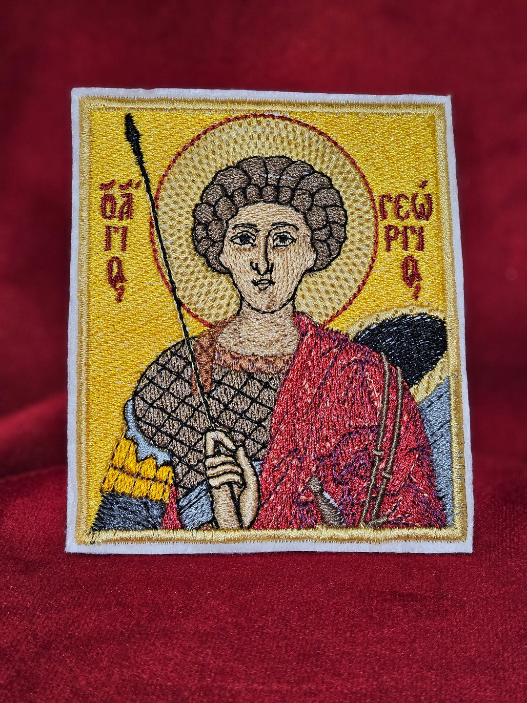 Handcrafted St. George Mini Pocket Icon 3 1/4x3 3/4 Inches - Etsy