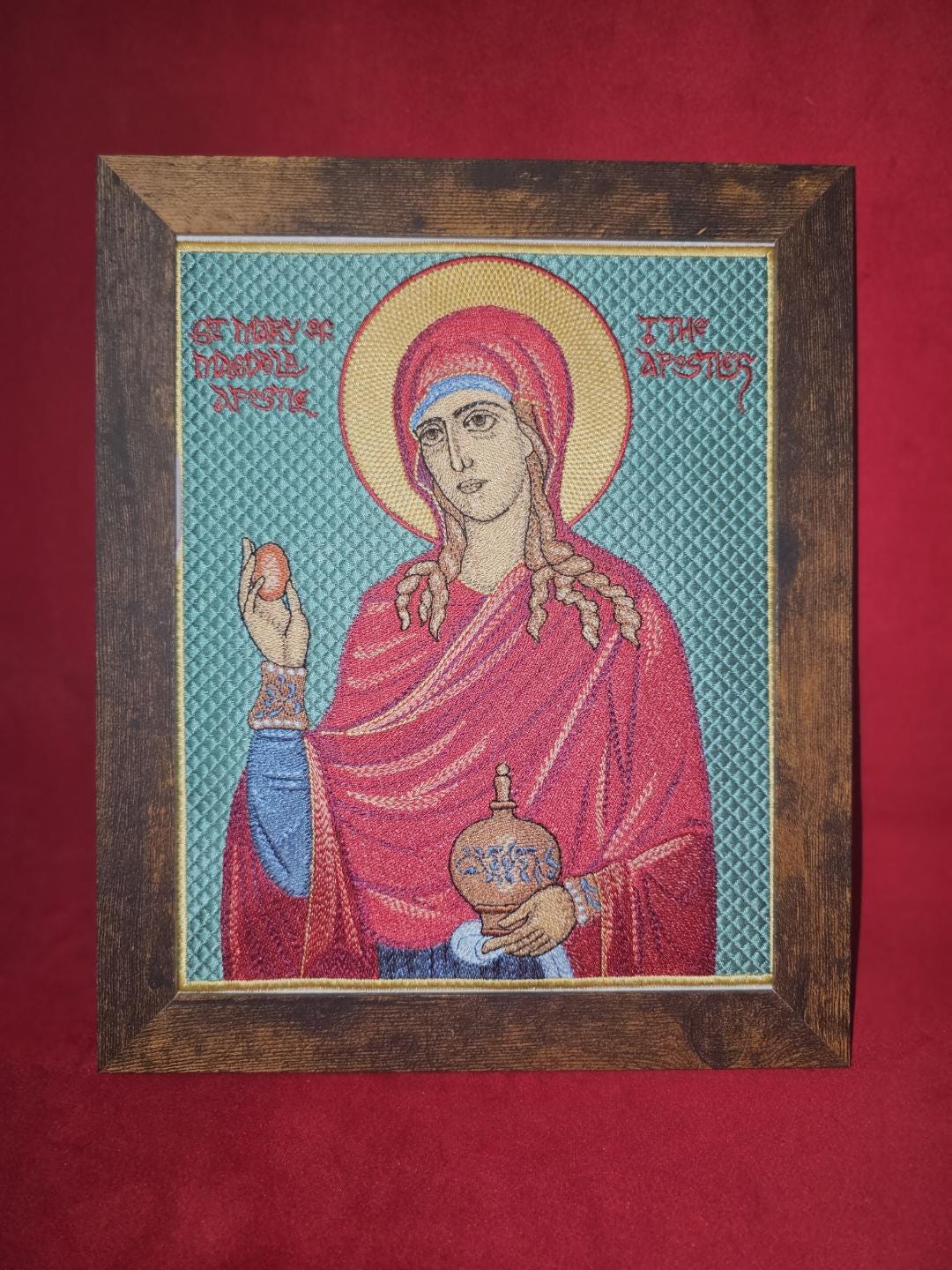 8x10 Saint Mary Magdalene Embroidered Orthodox Icon - Etsy