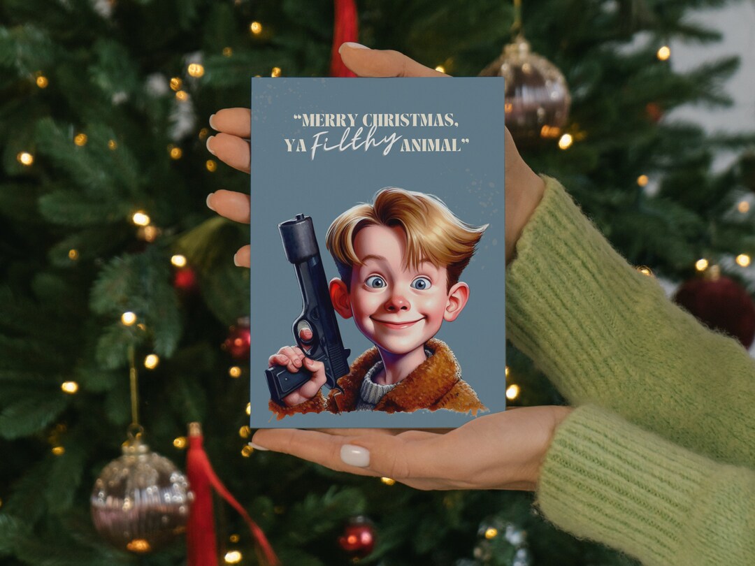 Ya Filthy Animal Printable Christmas Card, Inappropriate Christmas Card ...