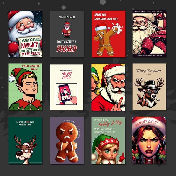 Rude and Inappropriate Christmas Cards - Etsy