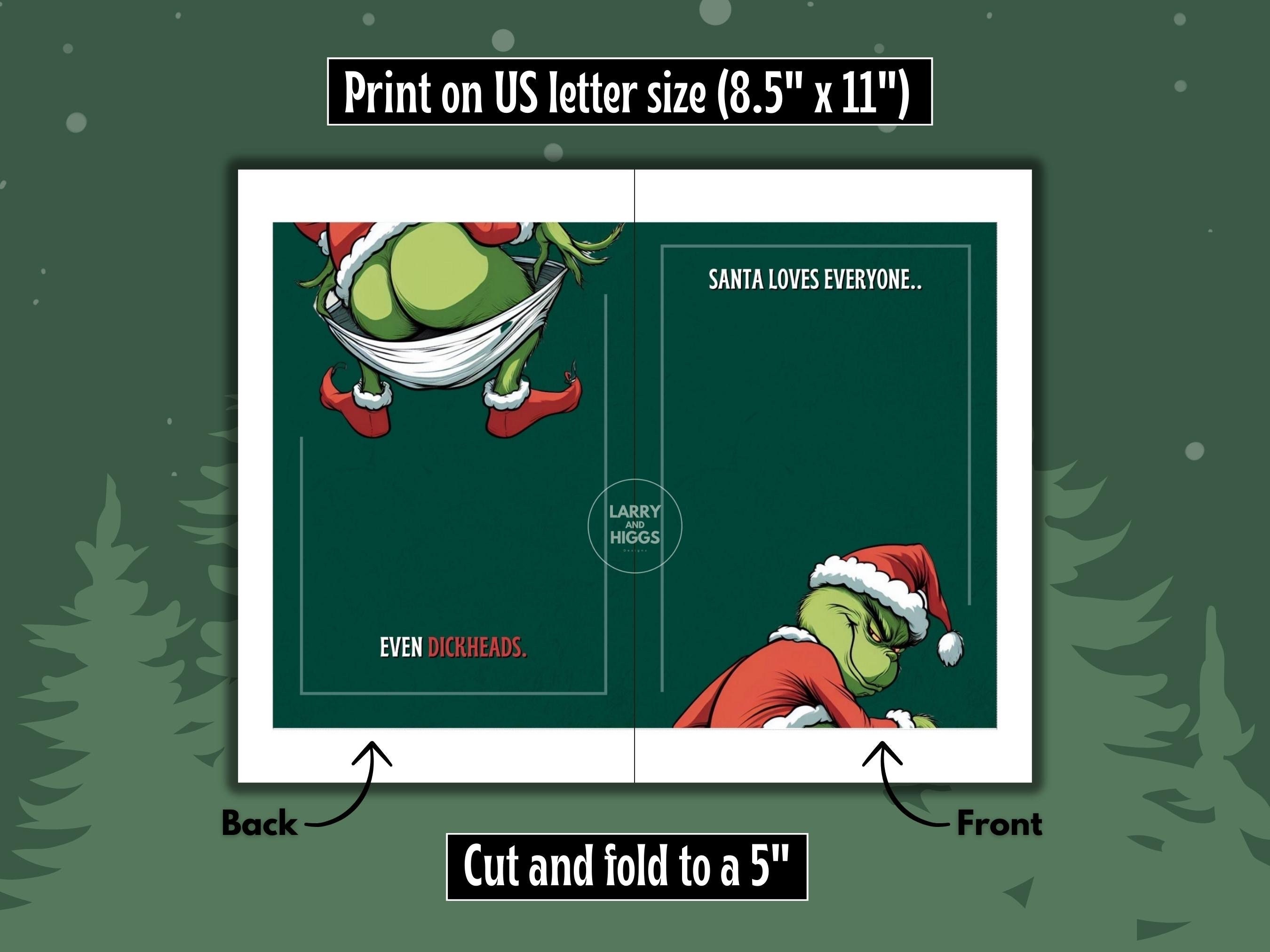 24 Inappropriate Christmas Card Pack | Printable, Inappropriate Xmas ...