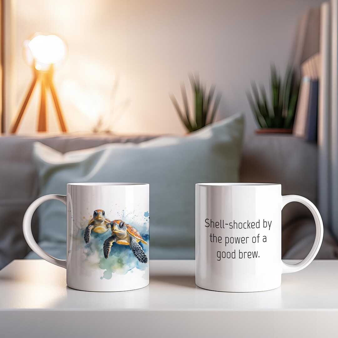 Tyler & Tara (baby Sea Turtles) White 11oz Ceramic Mug - Etsy