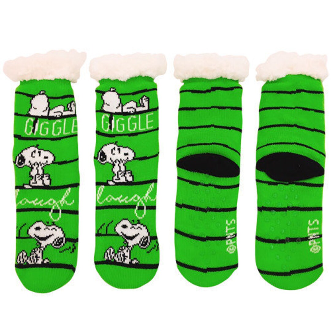 Peanuts Snoopy Giggle Laugh Sherpa Socks - Etsy