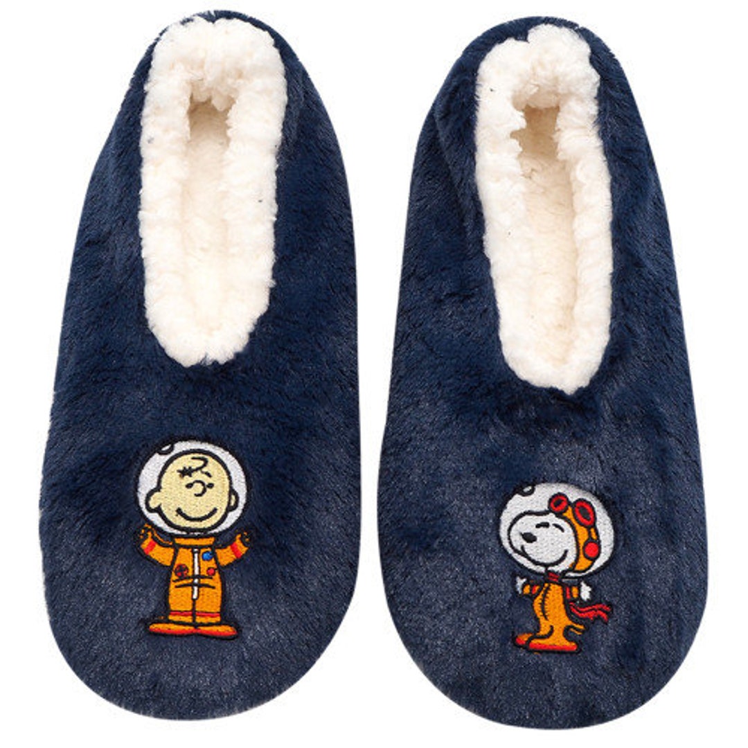 Peanuts Charlie Brown and Snoopy Astronaut Slippers - Etsy