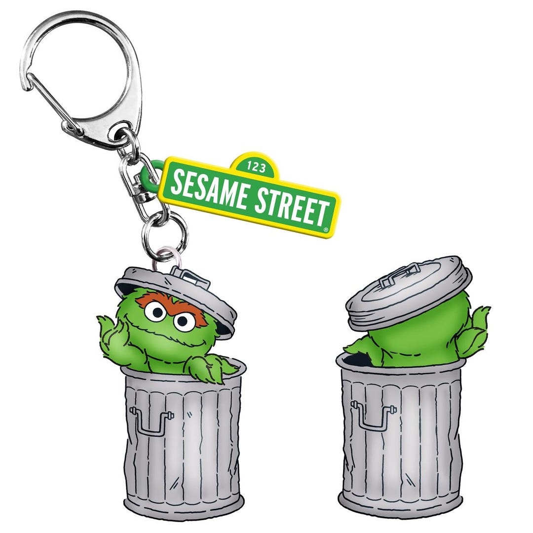 Oscar the Grouch Keychain Clip - Etsy