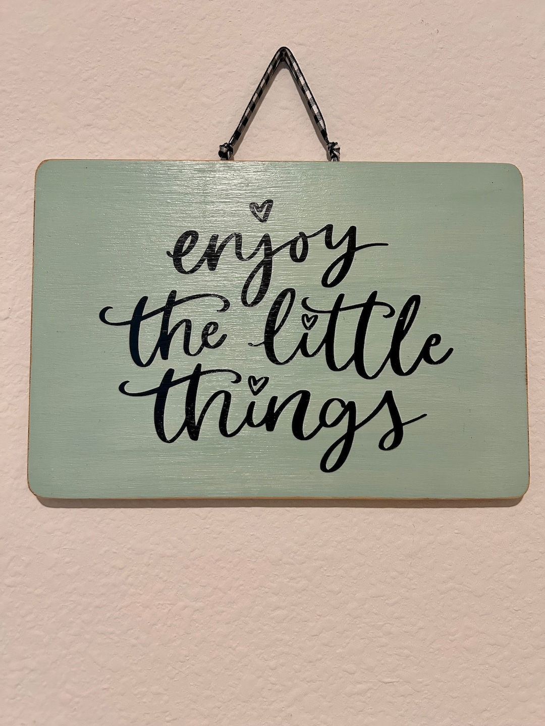 Enjoy the Little Things Sign, Wall Hanging, Wall Sign, Farmhouse Decor ...