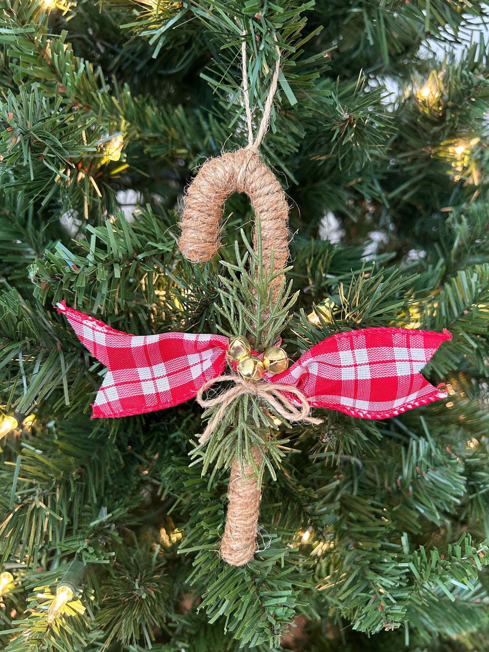 Handcrafted Christmas Candy Cane Ornaments - Etsy