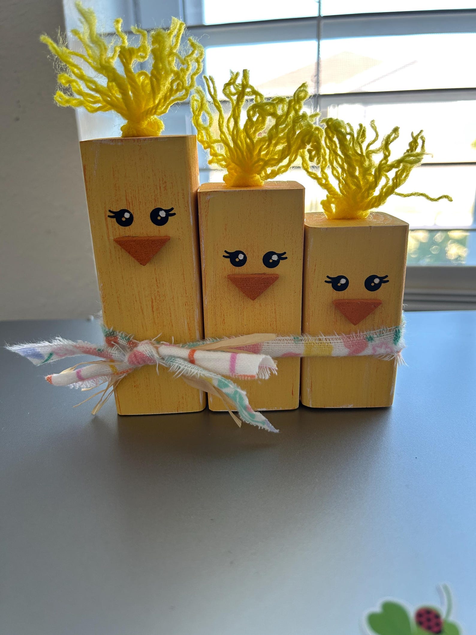 Wooden Easter Chicks, Wood Chicks, Rustic Easter Chicks, Wood Rabbit, Shelf Sitter - Etsy