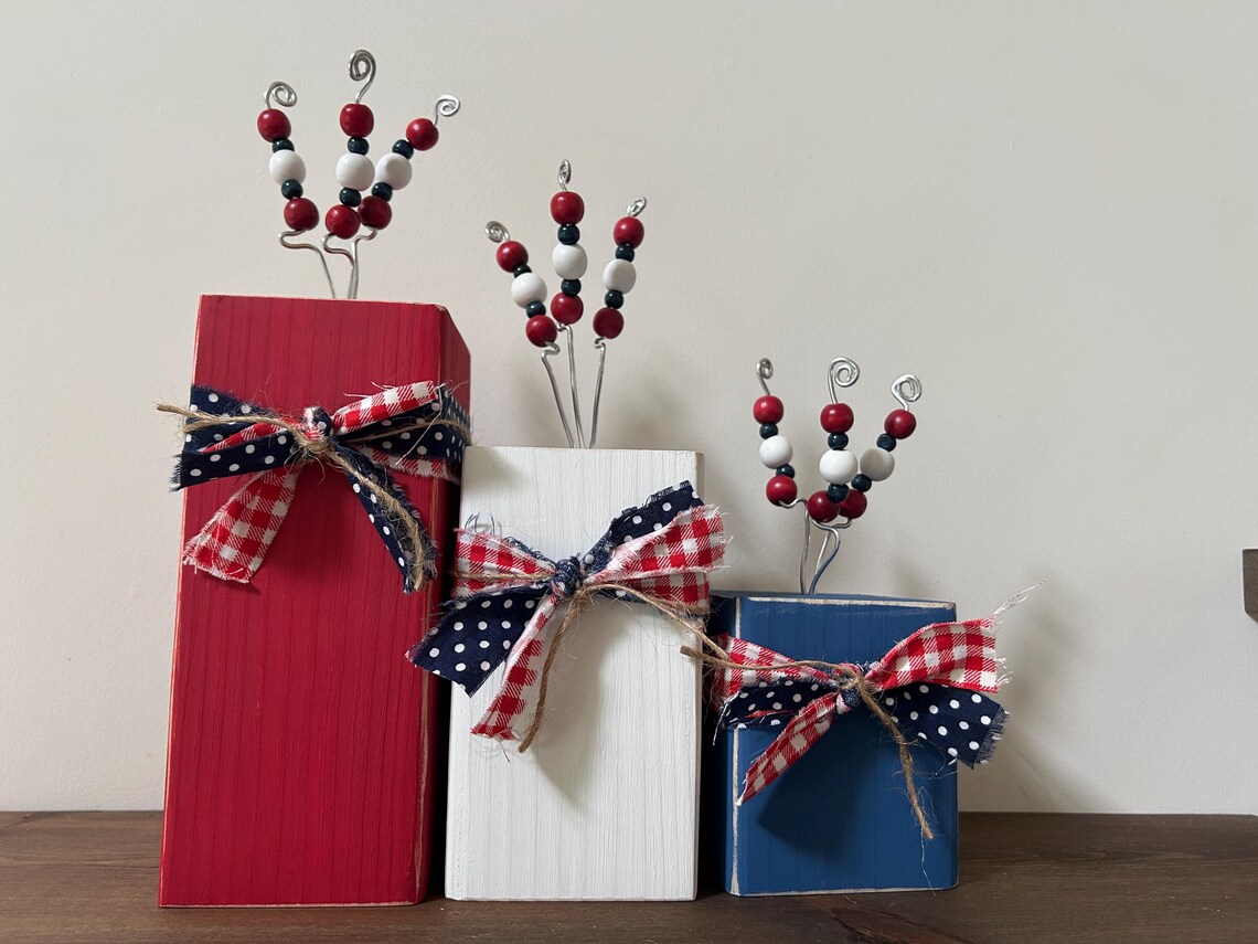 Wood Rustic Firecracker, 4th of July, Patriotic Wood Decor - Etsy