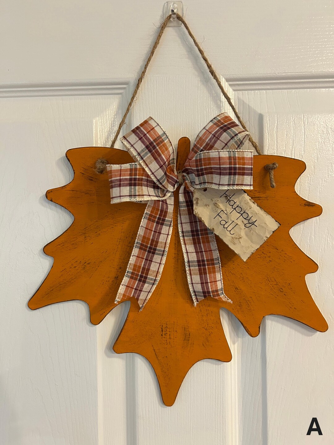 Handmade Rustic Fall Door Hanger: 