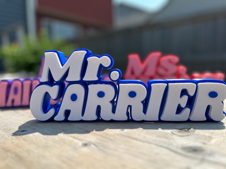 Personalized Giant Name Plate, Custom Classroom, Office and Home Decor ...