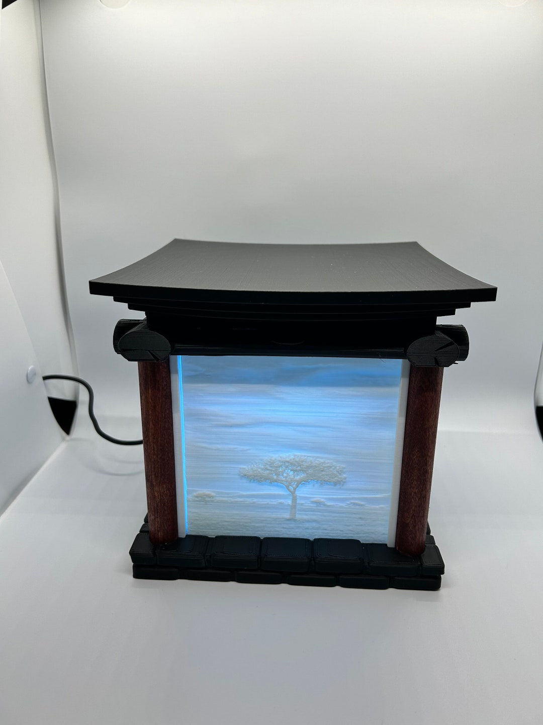 Custom 4 Pictures Lithophane Colour LED Light Box 3D Printed Home Decor ...
