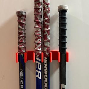 6-stick Wall-mount Hockey Rack Sticks Organizer Personalized Hockey ...