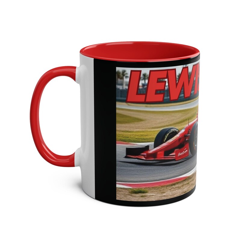 Lewis Hamilton 2025 Mug, Formula 1 Car Two-tone Coffee Cup Gift, Racing ...
