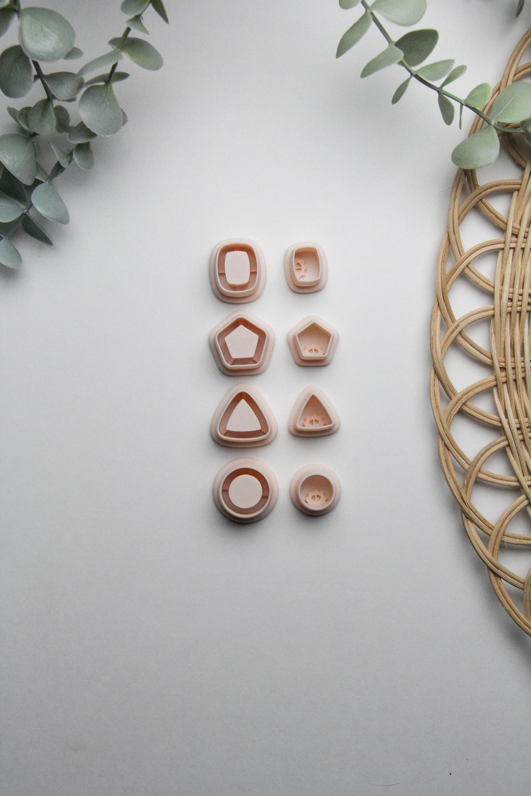 Basic Shapes Bezels With Inlay Combo Polymer Clay Cutter Set - Etsy
