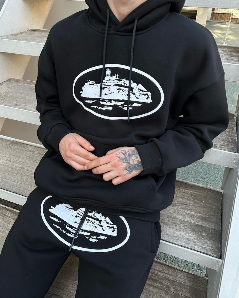 Streetwear Men's Tracksuit, Corteiz Print Tracksuit, Y2K Unisex ...