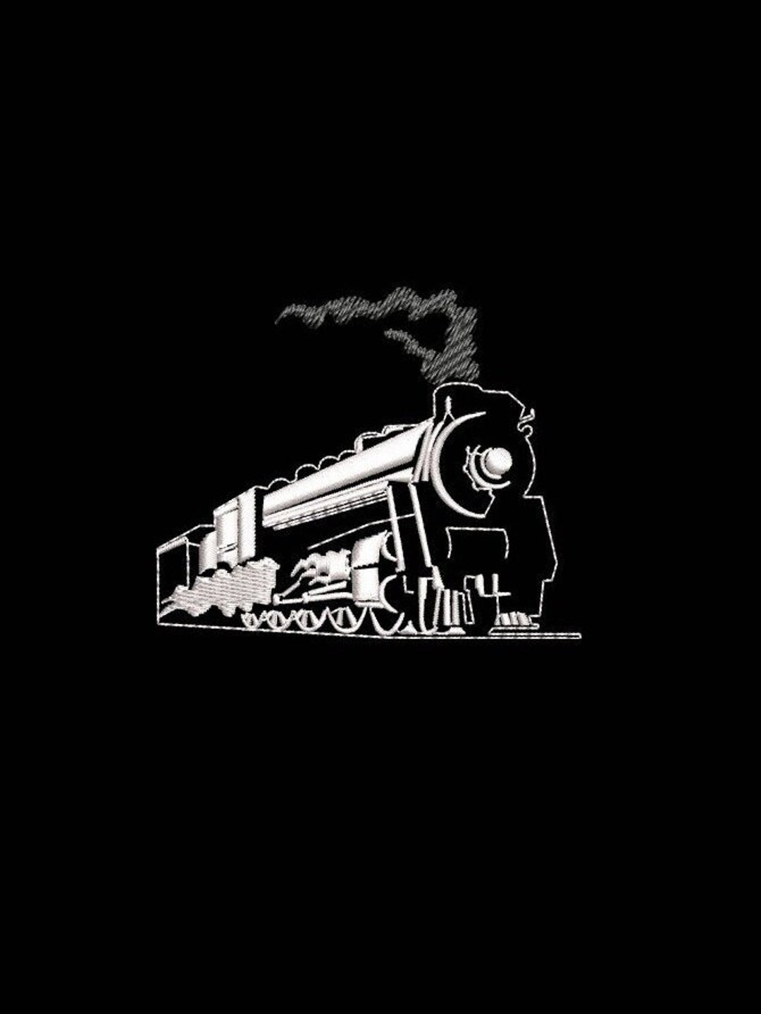 Train Embroidery Design, Locomotive Embroidery File, Locomotive ...