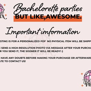 The Final Fiesta Bachelorette Party Personalized Game Printable Poster ...