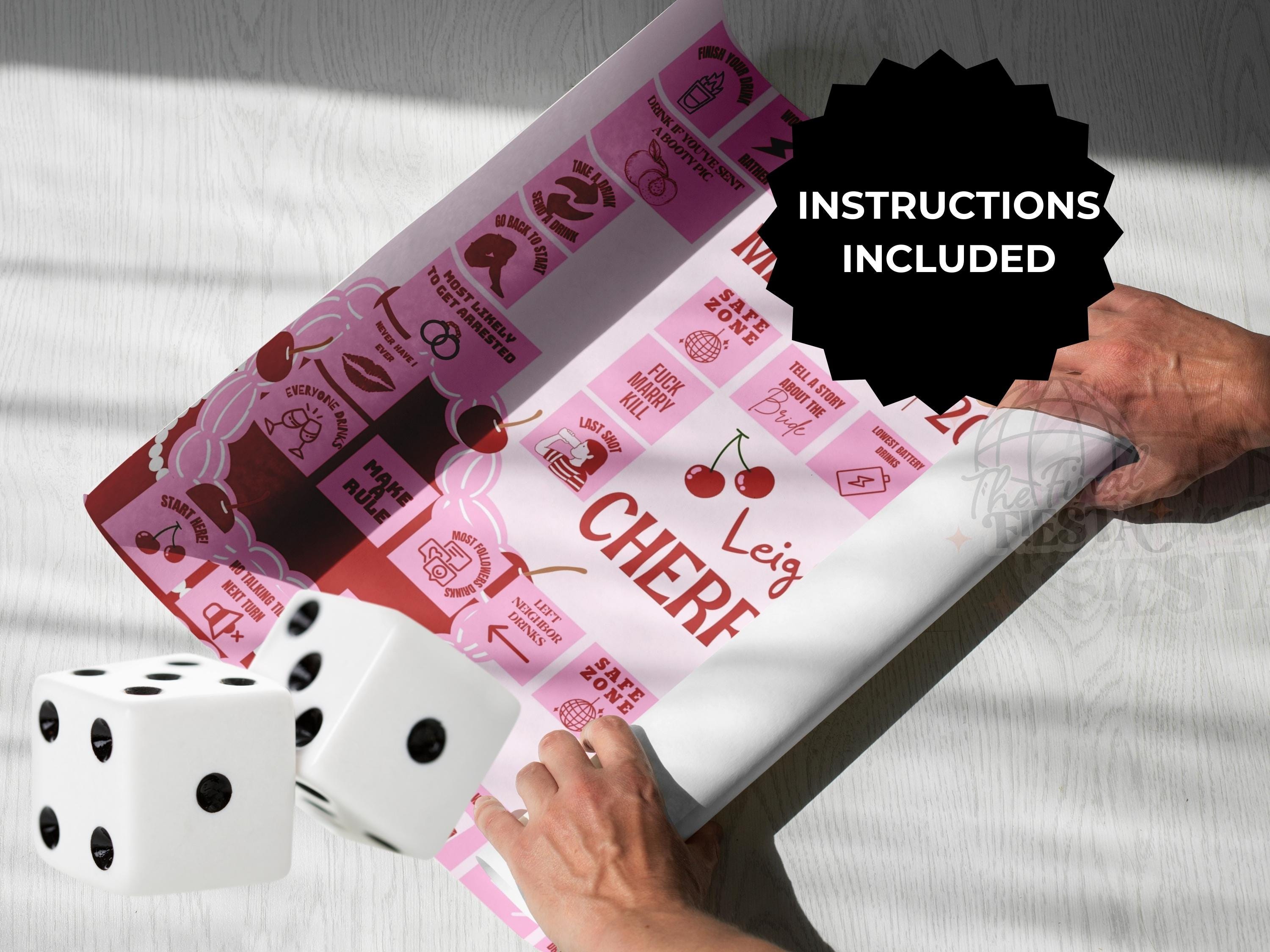 Cherry on Top Bachelorette Party Drinking Game | Cherry Picked Bach ...