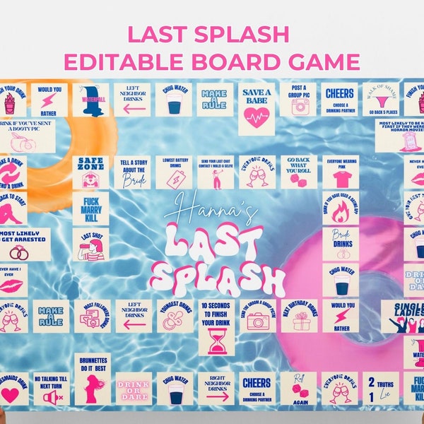 Last Splash Bachelorette - Etsy