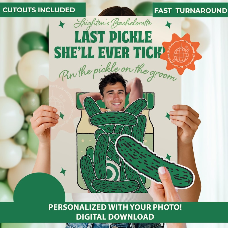 Same Pickle for Life Bachelorette Party Game | Last Pickle She'll Ever ...