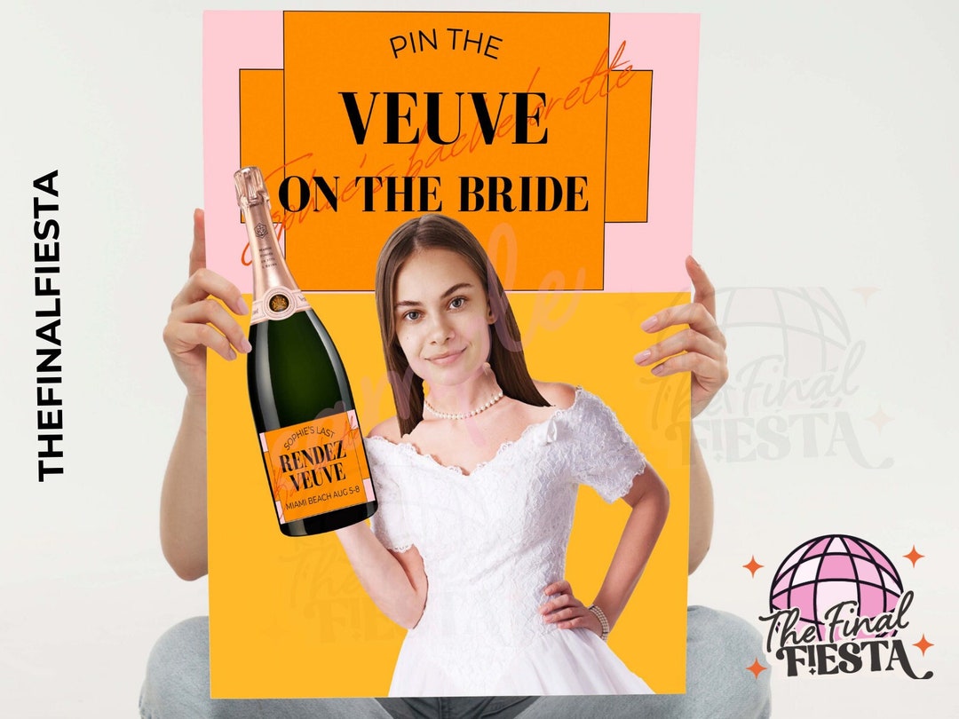 Veuve Vefore Vows Bridal Party Personalized Game Printable Poster Last ...