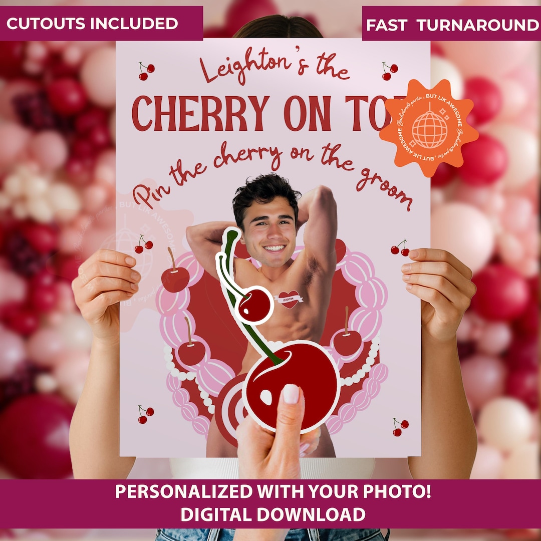 Cherry on Top Bachelorette Personalized Game | Cherry Picked Bach Party ...
