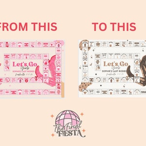 Last Rodeo Bach Editable Board Drinking Game |nashville Bachelorette ...