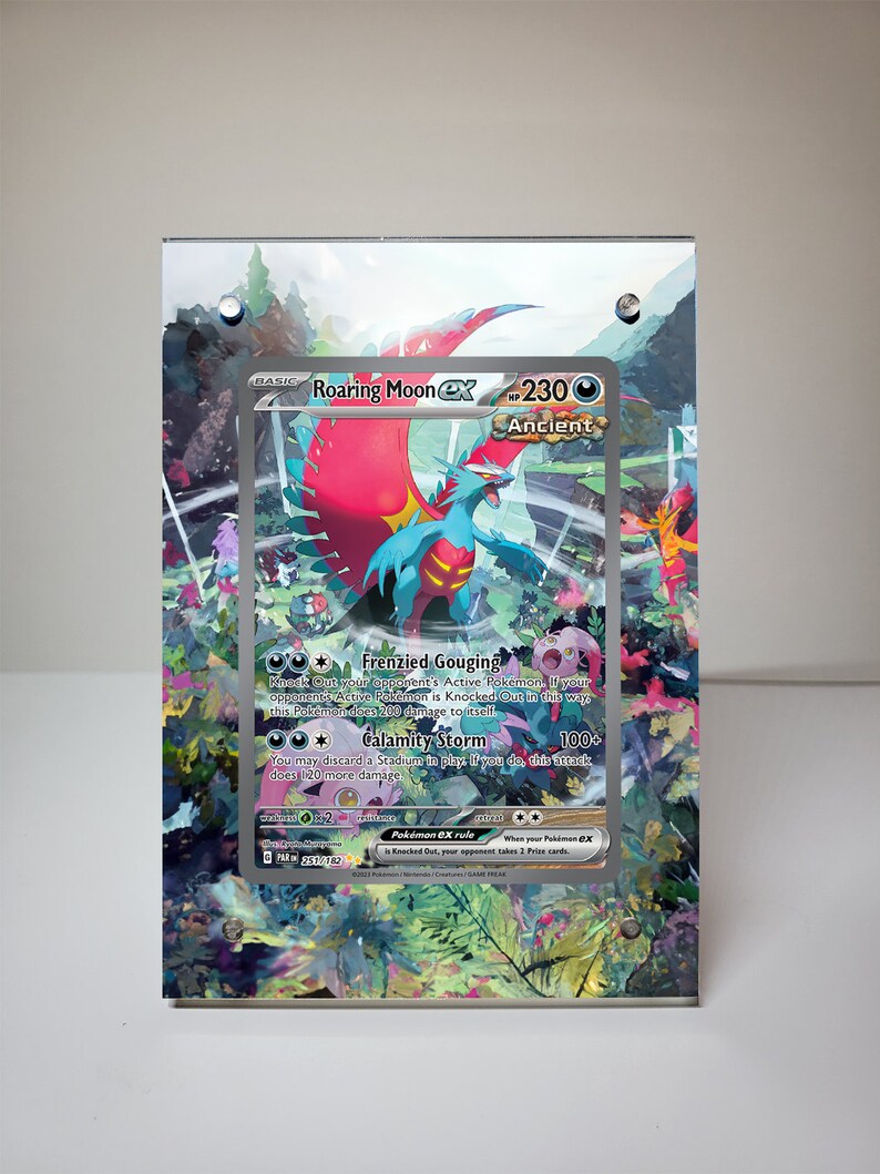 MAGNETIC CASES Roaring Moon Ex 251/182 Pokémon Card Extended Artwork ...