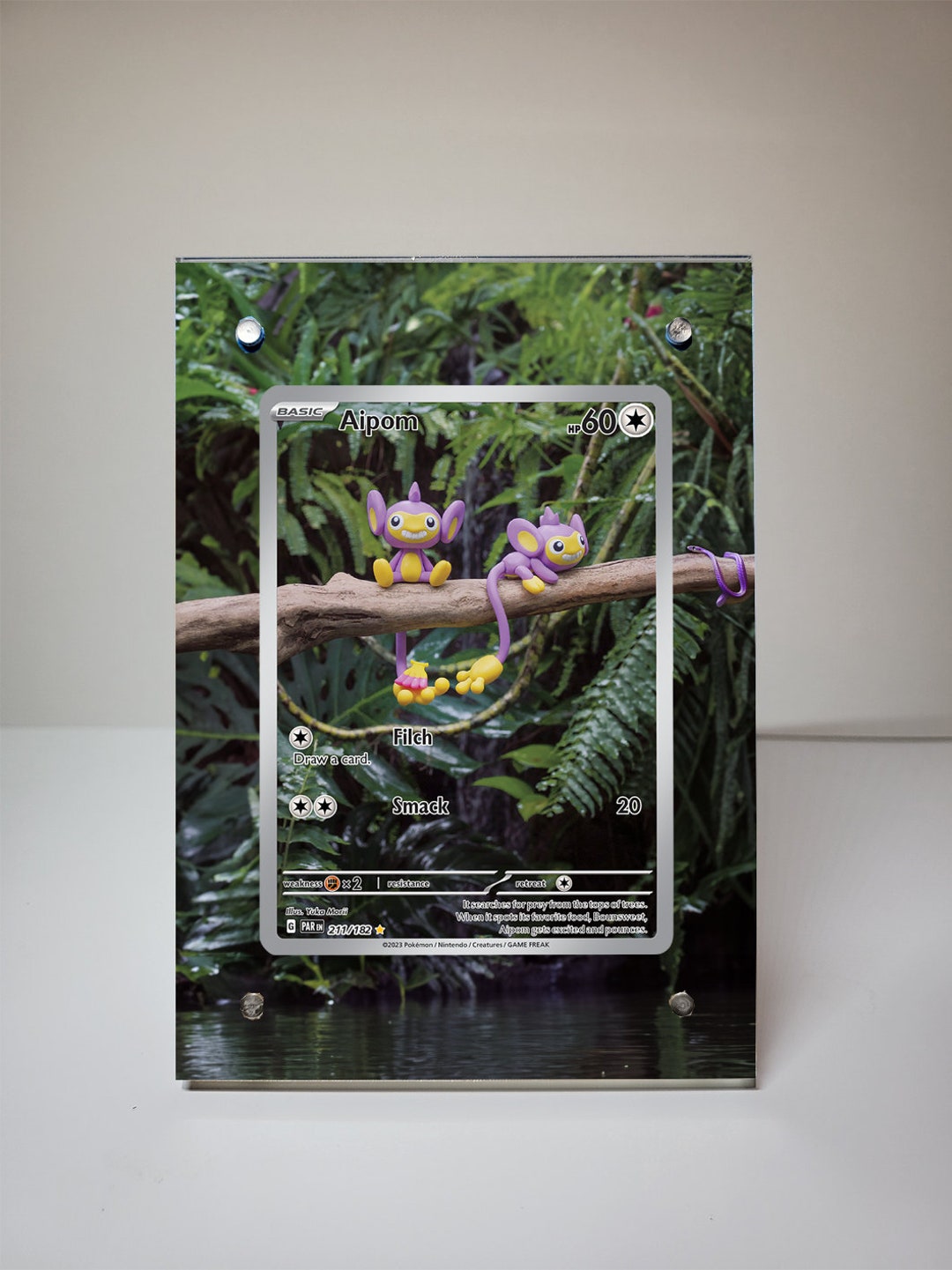 MAGNETIC CASES Aipom 211/182 Pokémon Card Extended Artwork Magnetic ...