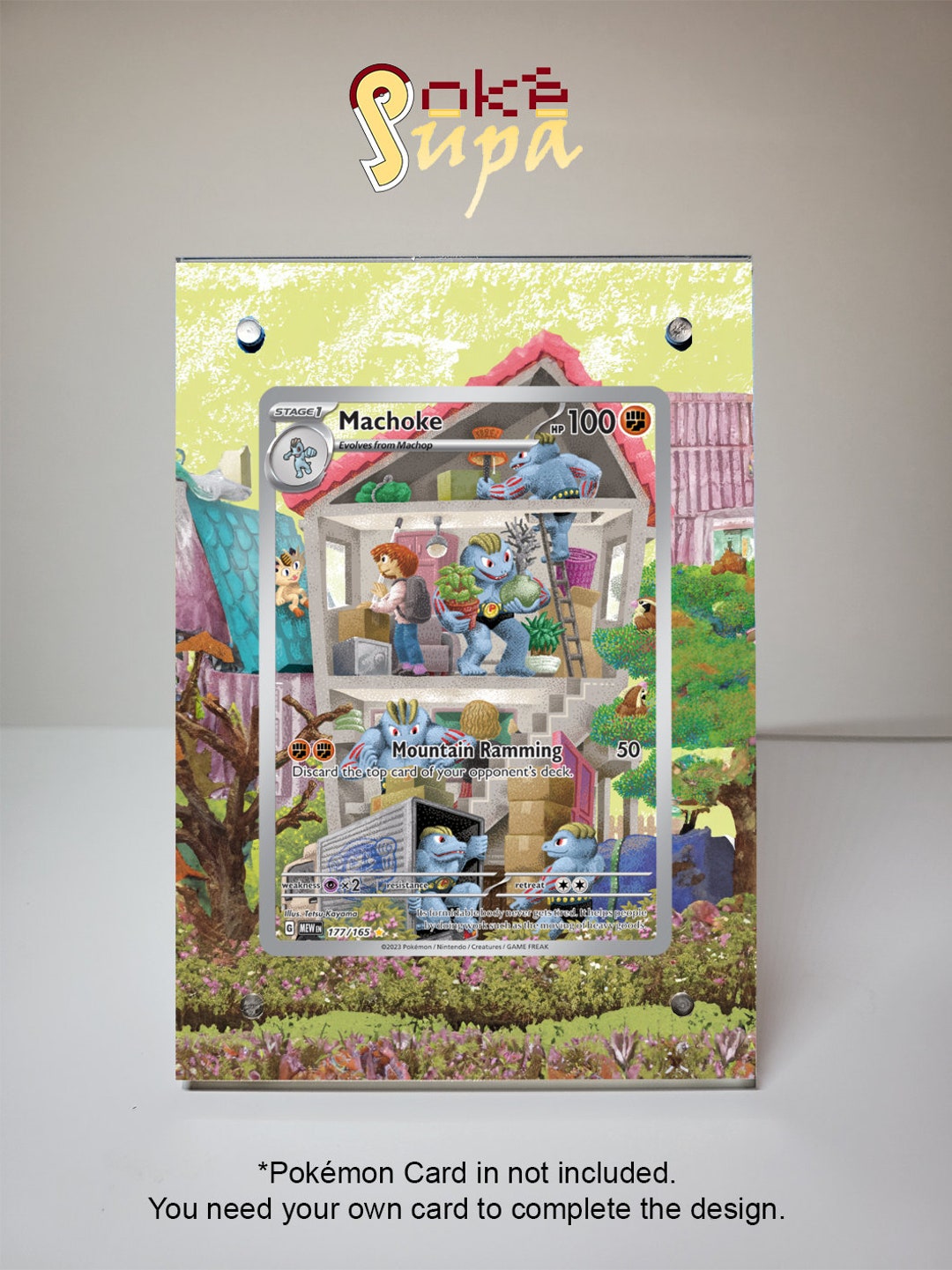 Machoke 177/165 - Pokémon Card Extended Artwork Magnetic Case With ...