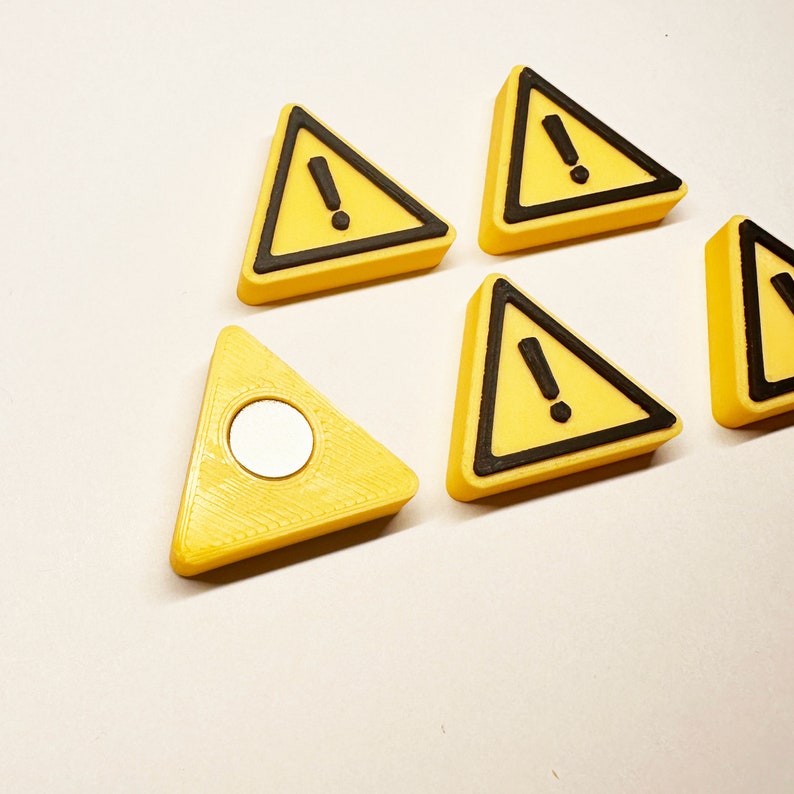 3D Printed Triangle Magnets 5-pack Geometric Magnets for Fridge, Strong ...