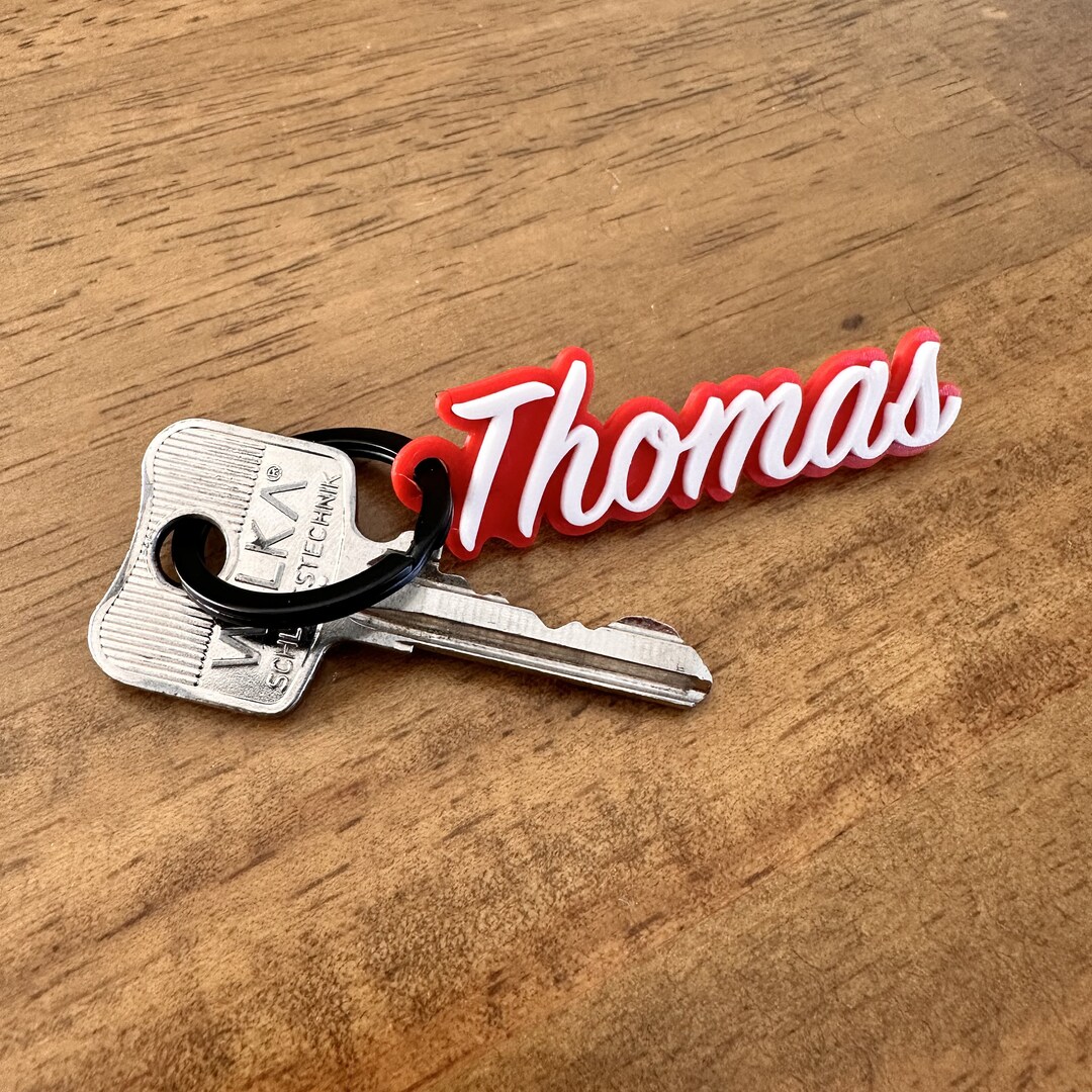 Personalized Keyring With Name Tag, Customizable Keychain, Handcrafted ...