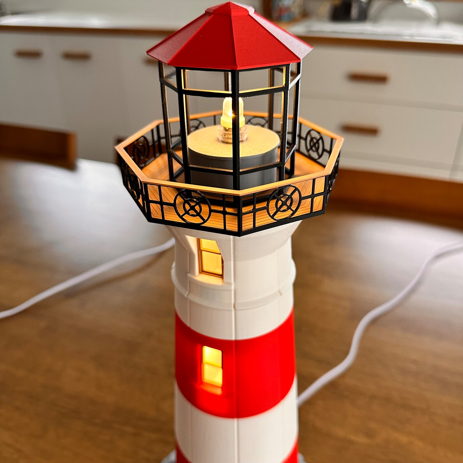 LED Sea Lovers Lighthouse Figure, Handmade 3D Gift for Him, Perfect ...