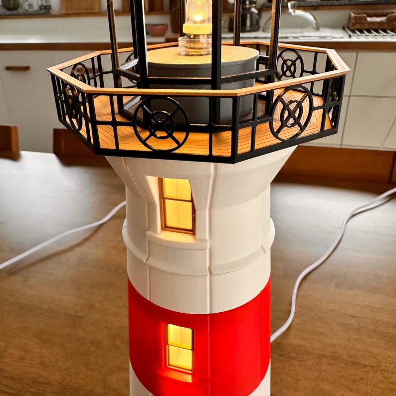 LED Sea Lovers Lighthouse Figure, Handmade 3D Gift for Him, Perfect ...
