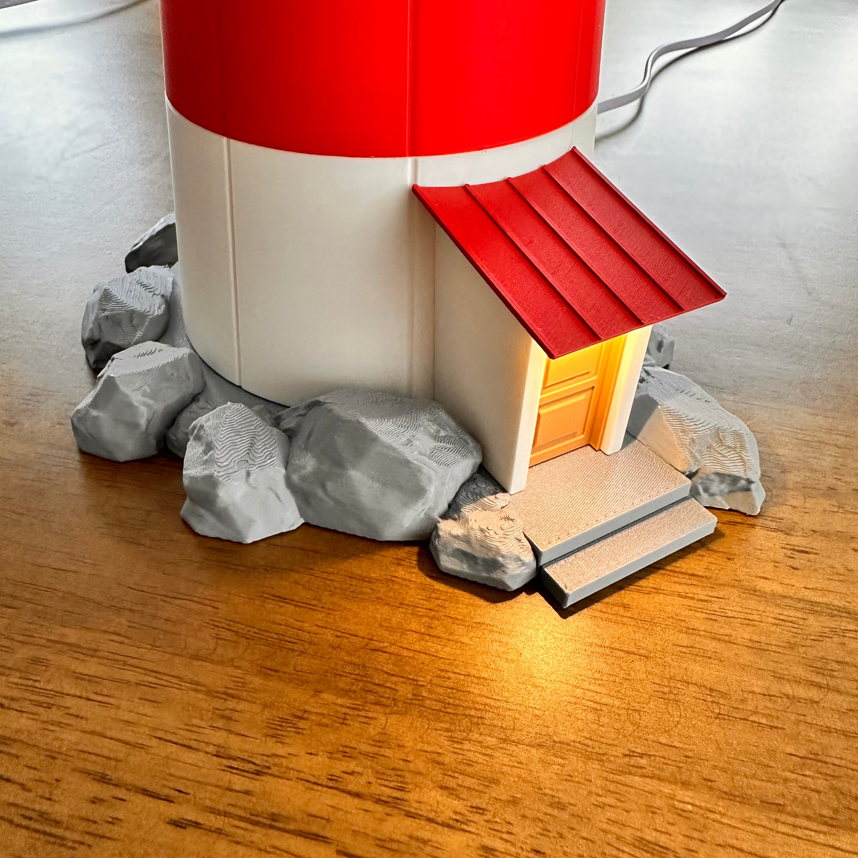 LED Sea Lovers Lighthouse Figure, Handmade 3D Gift for Him, Perfect ...