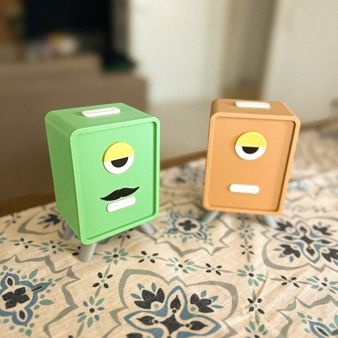 3D Printed Piggy Bank, Personalized Retro Coin Bank, Handmade Money Box ...