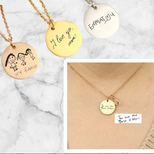 Handwriting Jewelry Etsy