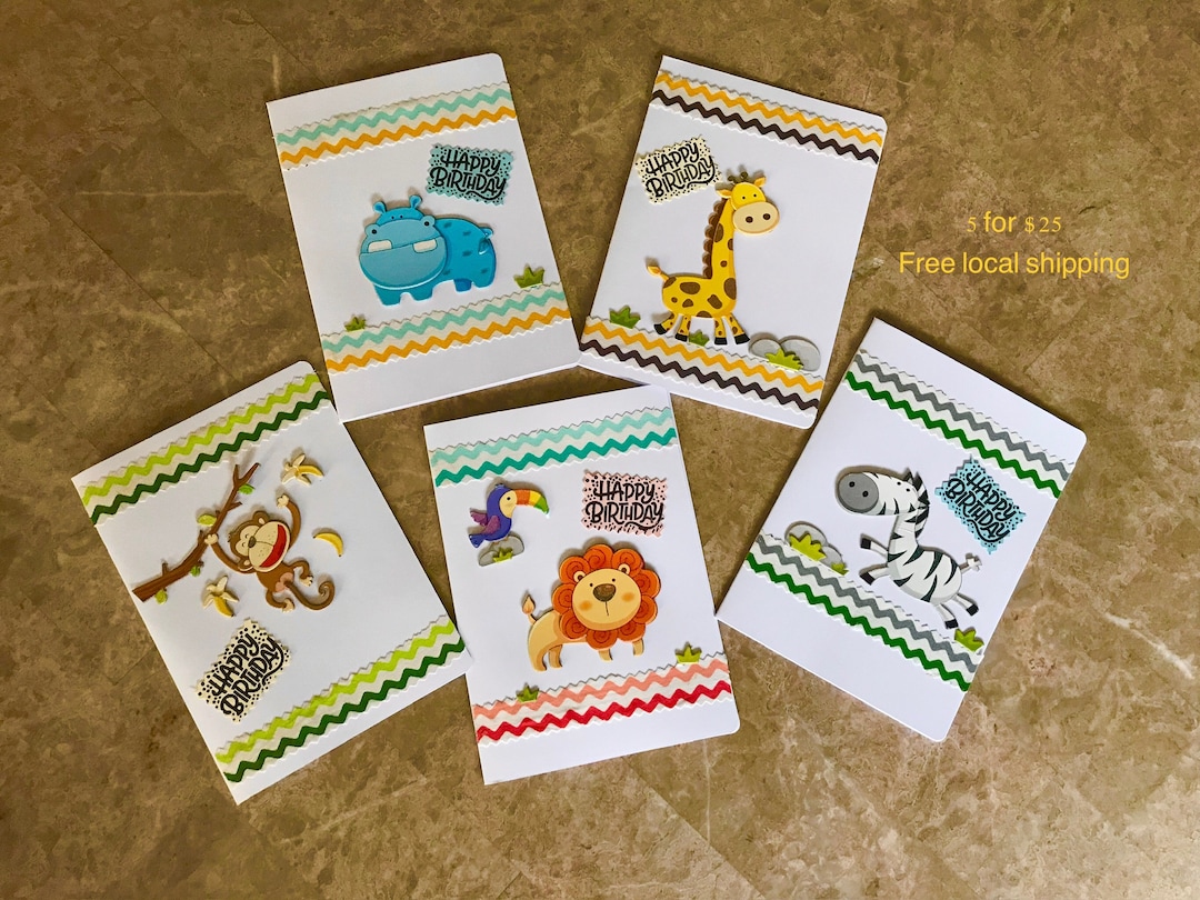 Happy Birthday Cards Fabric & Paper - Etsy