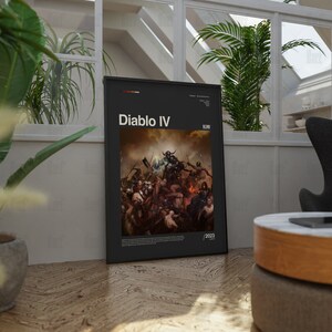 Diablo IV Poster, Gaming Room Poster, Gaming Wall Poster, Gaming Print ...