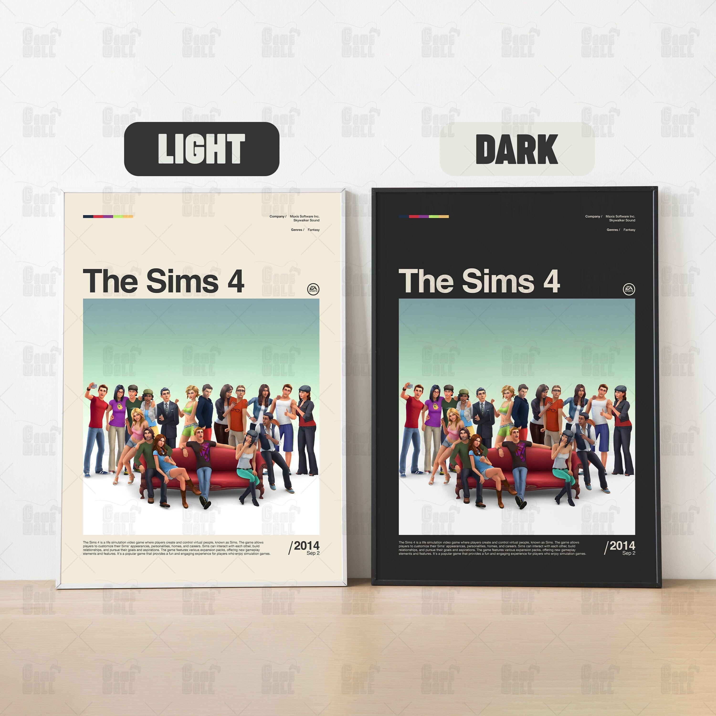 The Sims 4 Poster Gaming Room Poster Gaming Wall Poster - Etsy