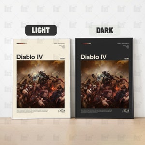 Diablo IV Poster, Gaming Room Poster, Gaming Wall Poster, Gaming Print ...