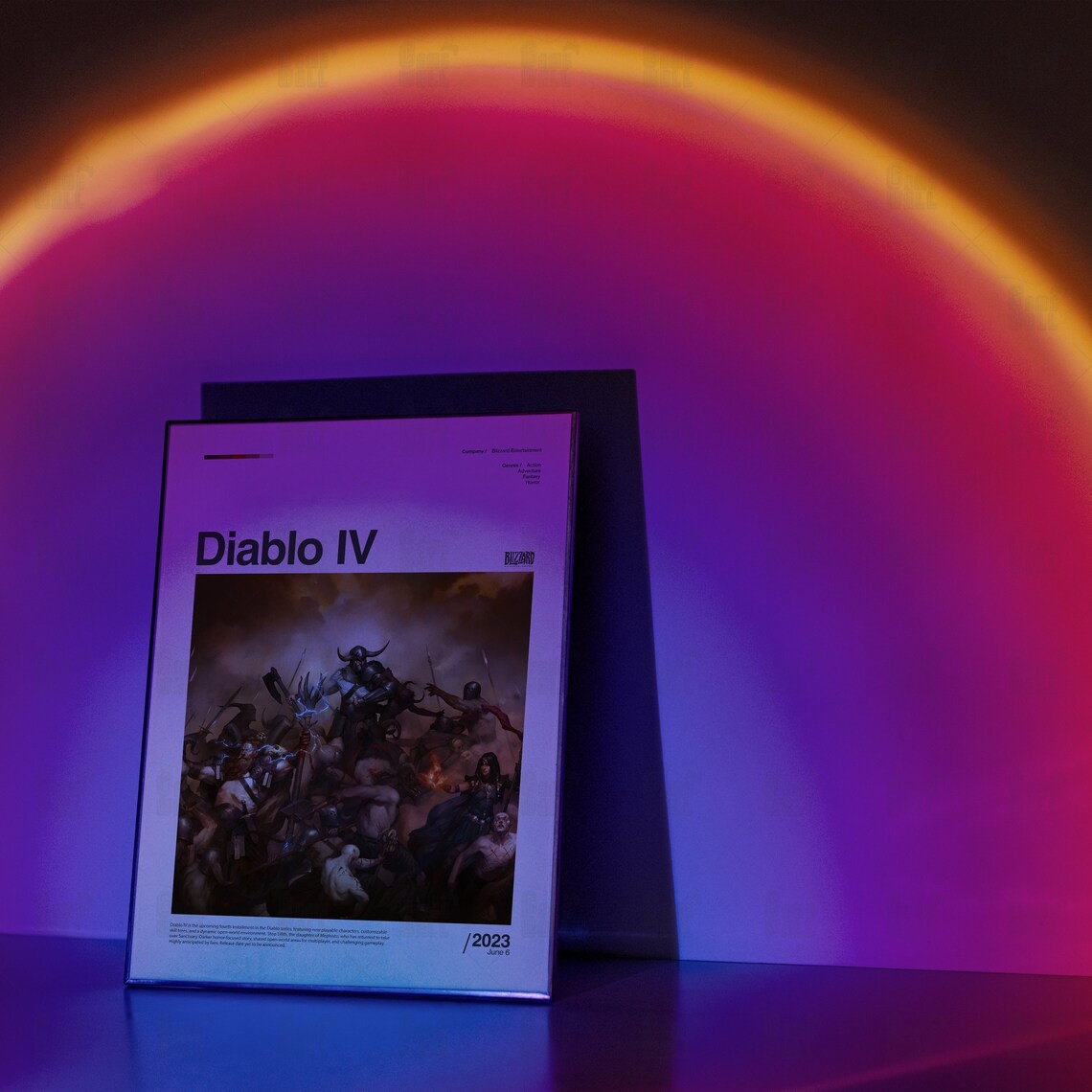 Diablo IV Poster, Gaming Room Poster, Gaming Wall Poster, Gaming Print ...