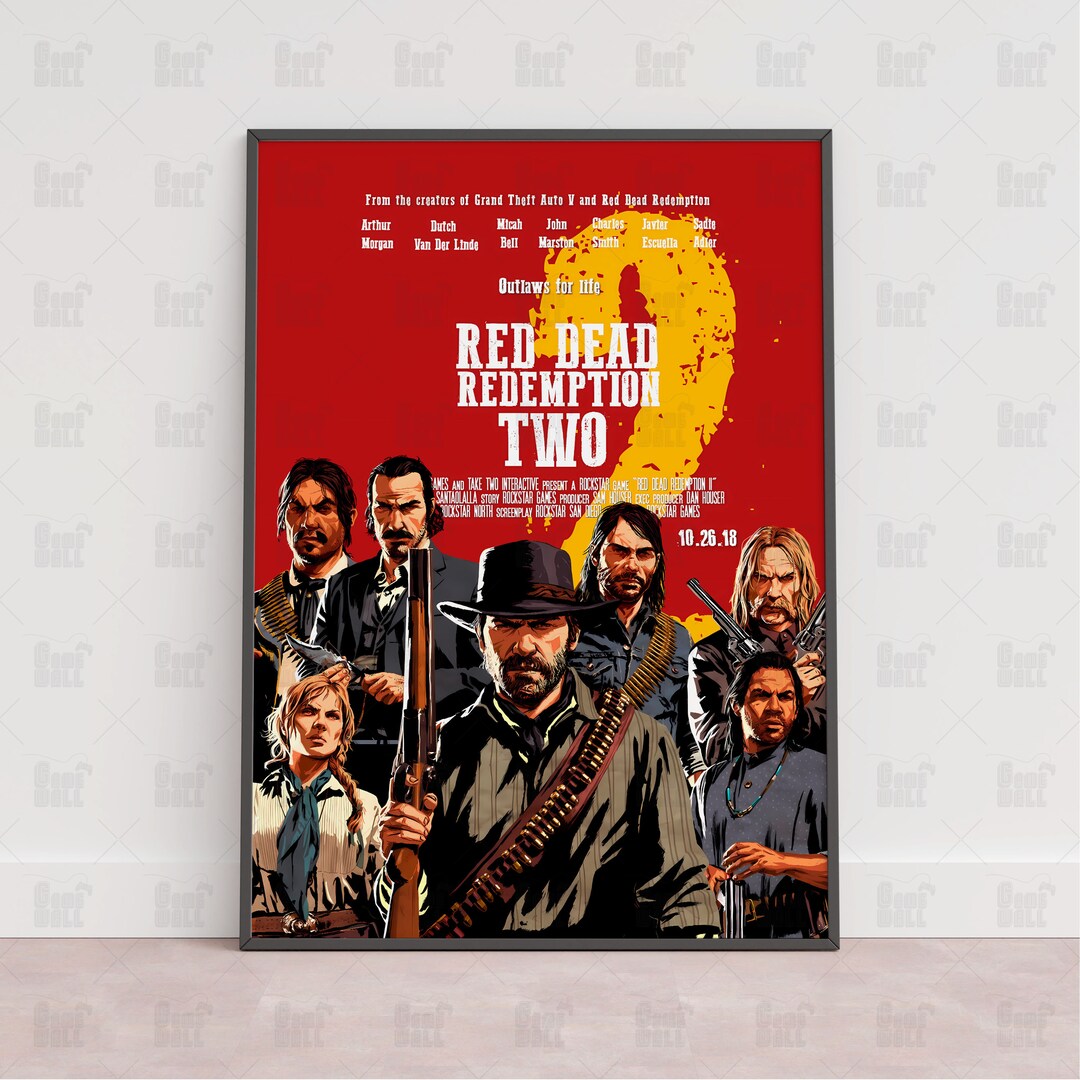 Red Dead Redemption II Poster, Gaming Room Poster, Gaming Wall Poster ...
