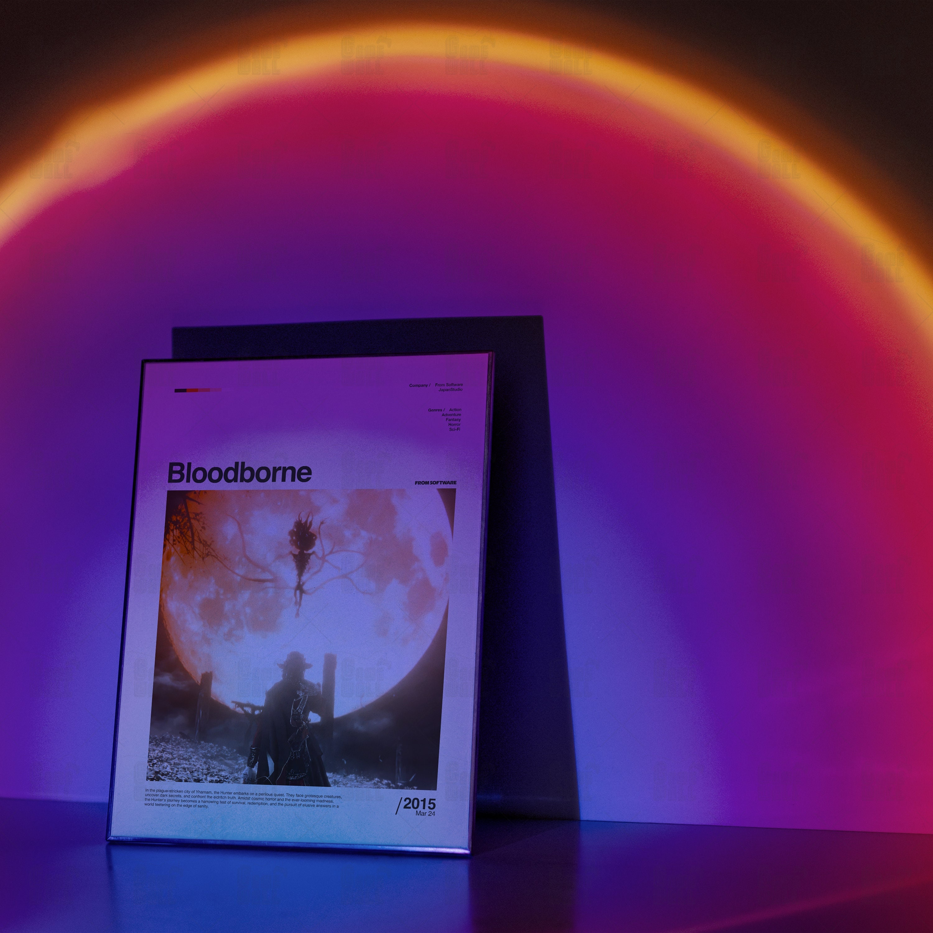 Bloodborne Poster, Gaming Room Poster, Gaming Wall Poster, Gaming Print ...