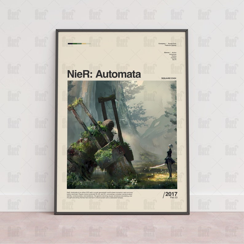 Nier Automata Poster, Gaming Room Poster, Gaming Wall Poster, Gaming ...