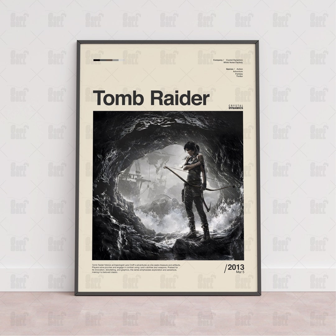 Tomb Raider Poster, Gaming Room Poster, Gaming Wall Poster, Gaming ...