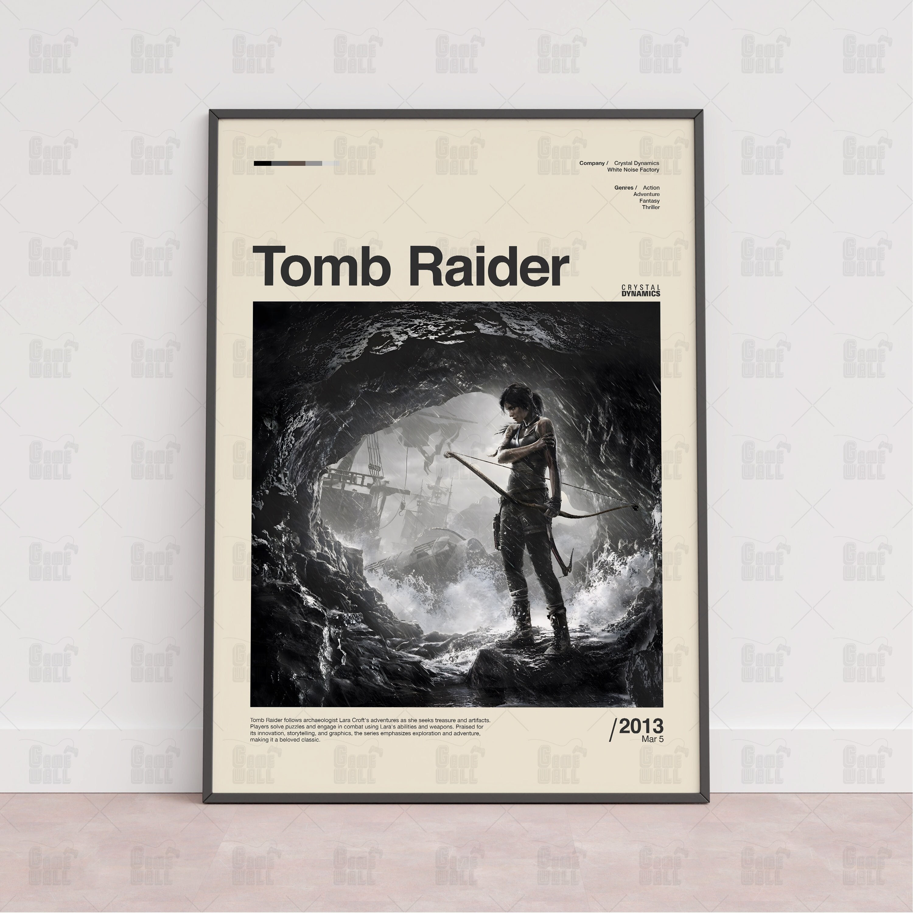 Tomb Raider Poster, Gaming Room Poster, Gaming Wall Poster, Gaming ...