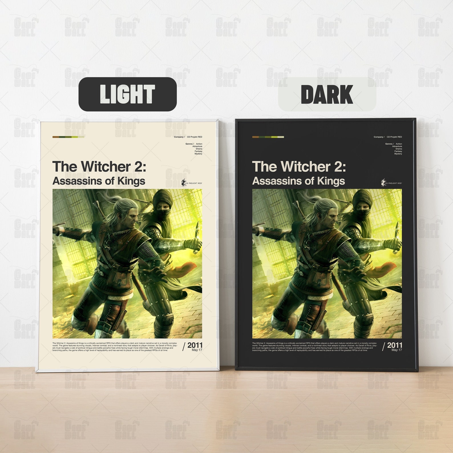 The Witcher 2 Assassins of Kings Poster Gaming Room Poster - Etsy