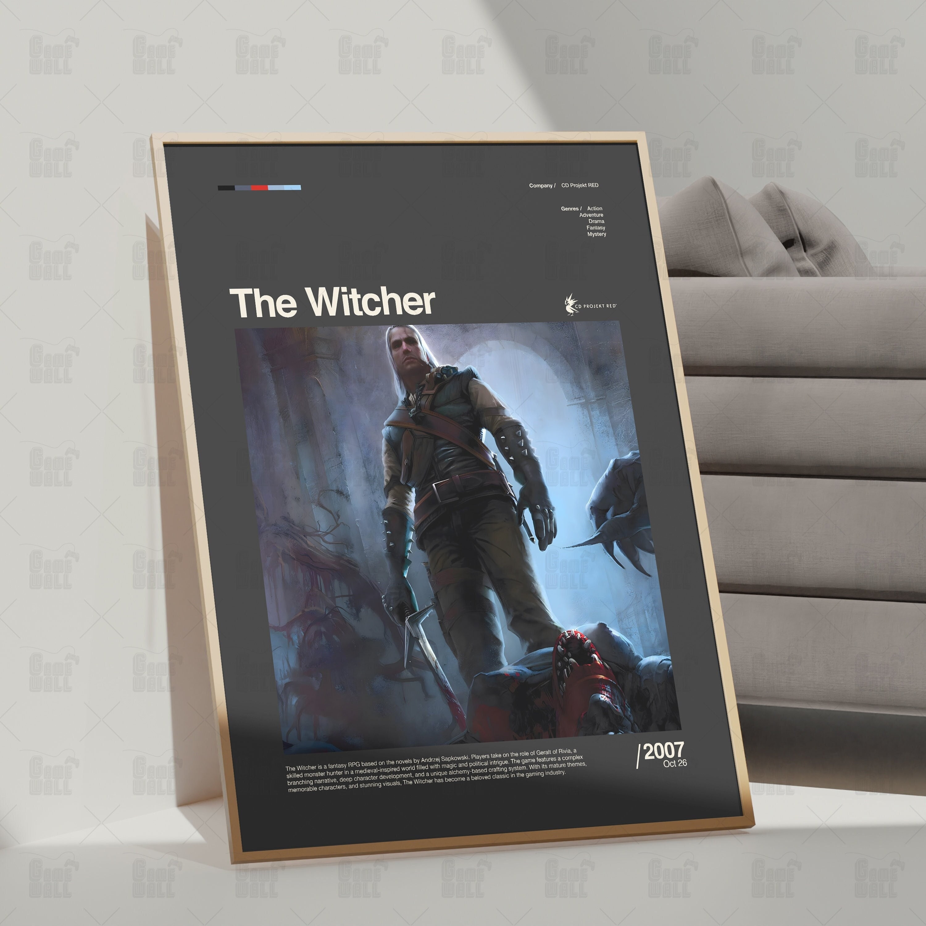 The Witcher Poster Gaming Room Poster Gaming Wall Poster - Etsy